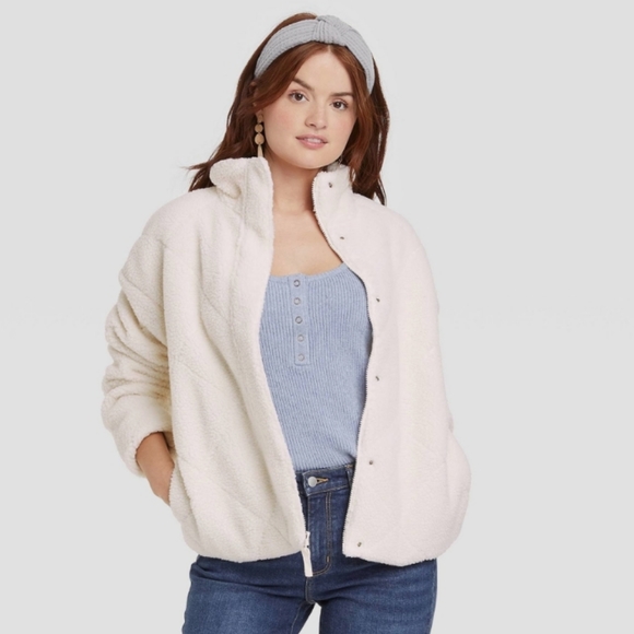 Universal Thread | Jackets & Coats | Universal Thread Quilted Sherpa ...